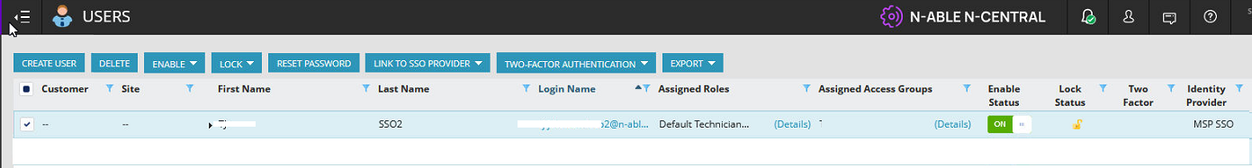 User Management with N-able Login accounts