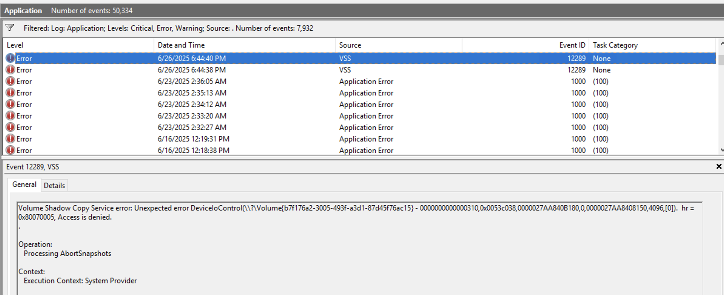 Cove: How to check Windows Application and System logs?